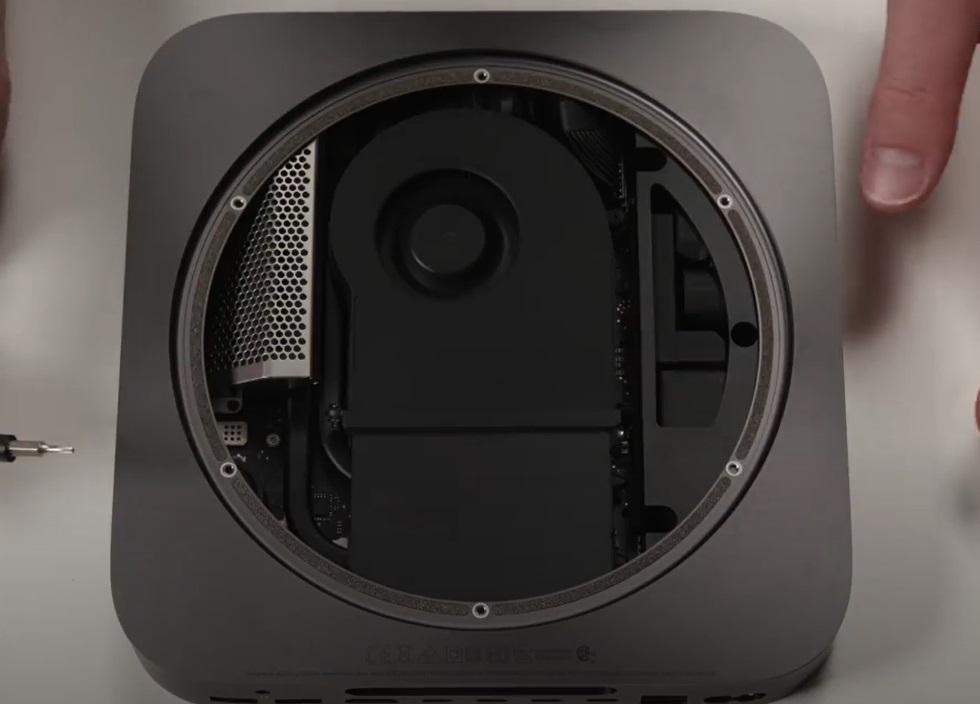 苹果 Mac mini 拆解：0 热管散热，内存不可升级_业界_科技快报_砍柴网