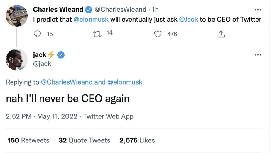 杰克 · 多西：我永远不会再担任 Twitter CEO_每日快讯_科技头条_砍柴网